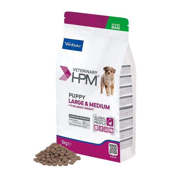 VETERINARY HPM® DOG FOOD FOR PUPPIES OF LARGE & MEDIUM BREED DOG